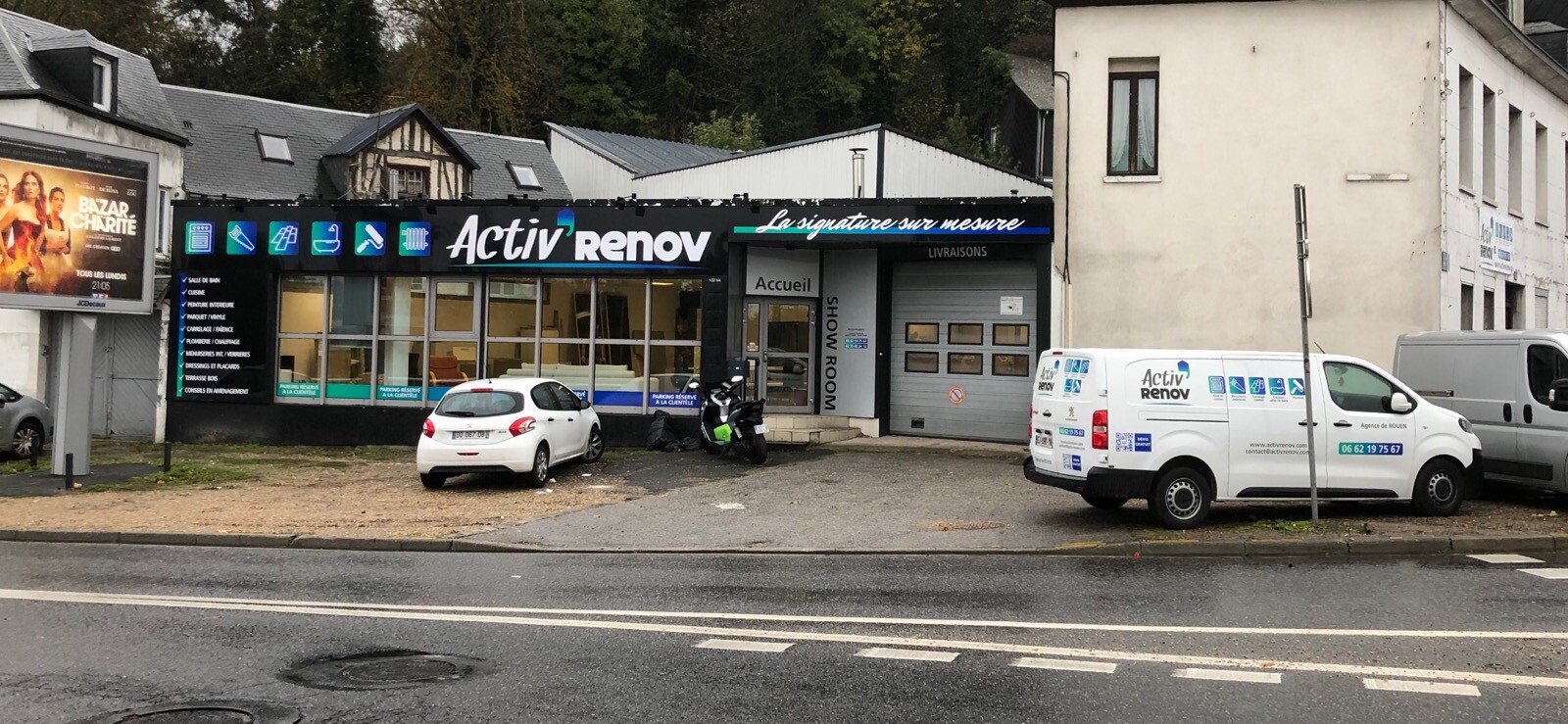 Création d’une enseigne pour ACTIV RENOV à Rouen (76) - Angot publicité